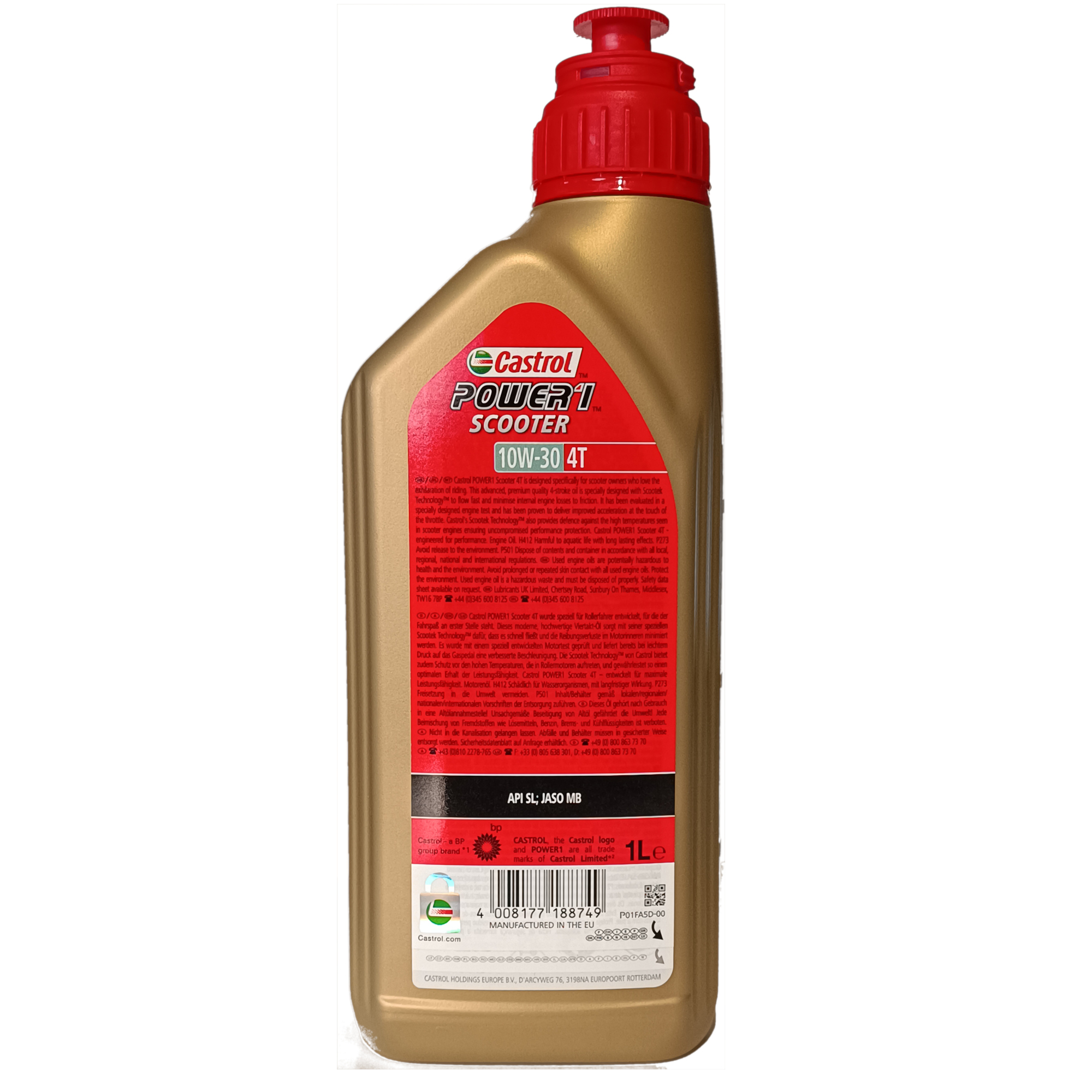 CASTROL POWER 1 SCOOTER 4T MOTO 10W30 1L – First.com.gr
